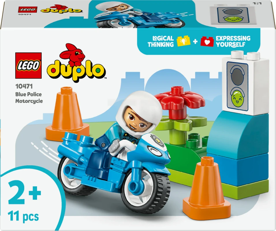 LEGO® 10471 Blue Police Motorcycle - ToyPro